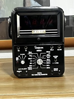 Simpson 360-2 Digital Multimeter Volt-Ohm-Milliammeter VOM Tested Works ...