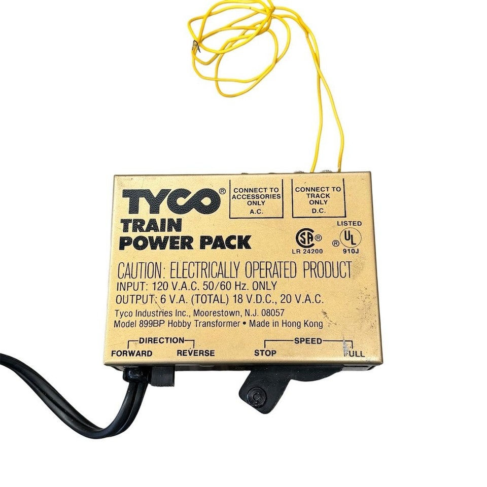 TYCO HO Scale Train Power Pack Transformer Vintage Black 120V AC | eBay