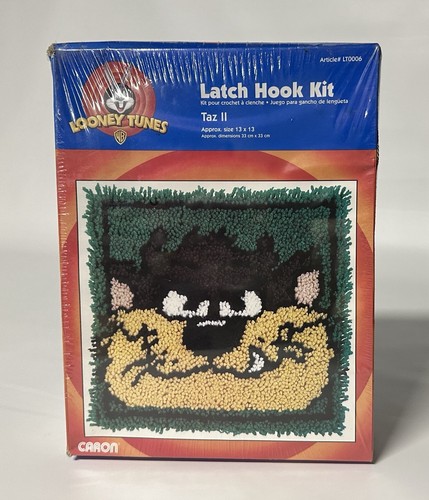 Vintage Looney Tunes Taz Tasmanian Devil Latch Hook Kit Warner Bros ...