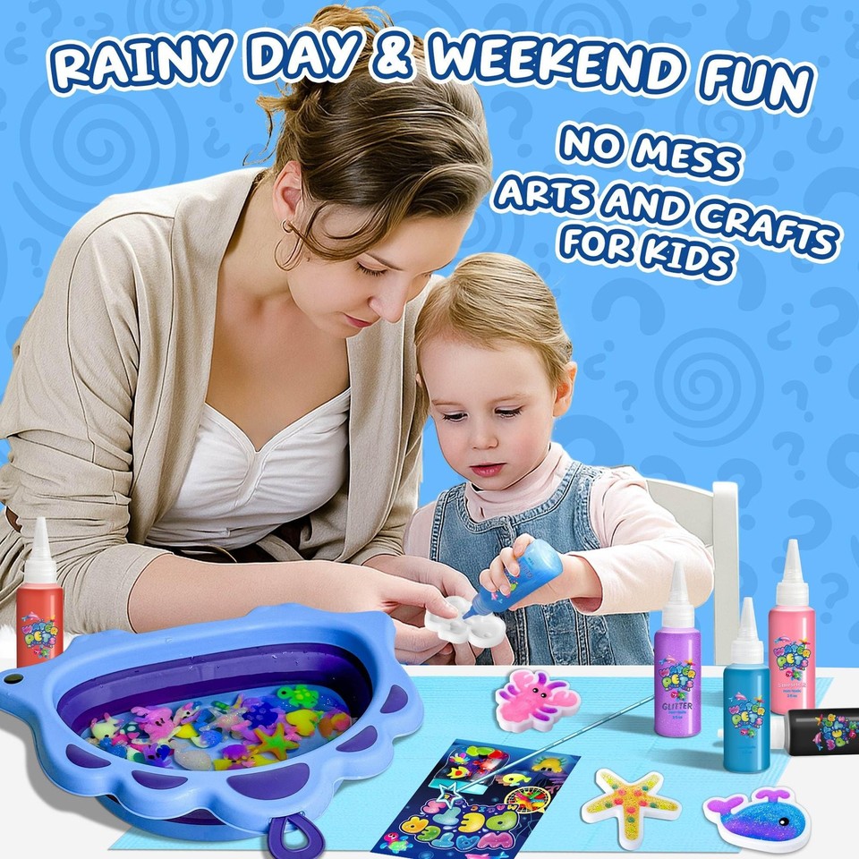 Magic Water Elf Toy Kit - Fun Growing Magic Gel Water Pets, Craft Kits ...