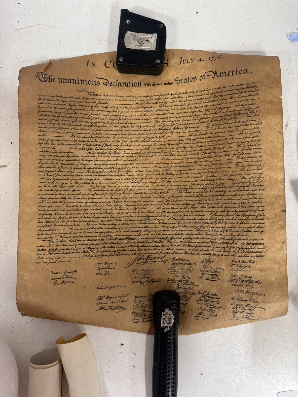 Vintage In Congress July 4, 1776, Declaration of Independence Reprint ...