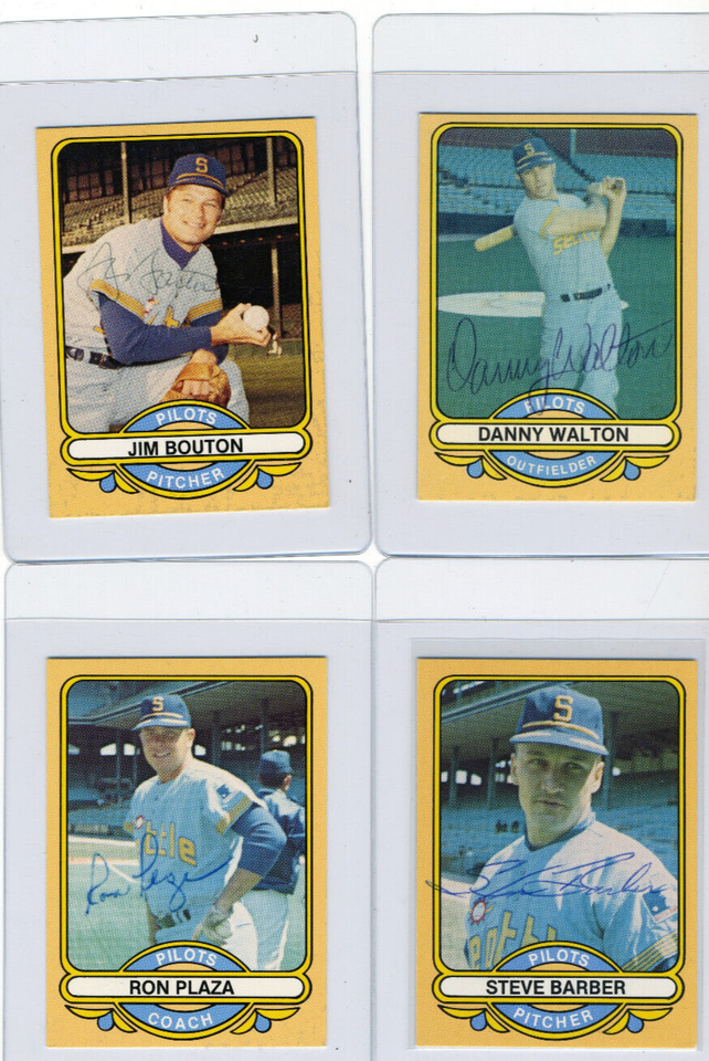 1969 SEATTLE PILOTS AUTOGRAPHED SIGNED 15 WITH 7 DEAD 1983 RENATA ...