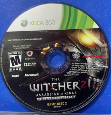The Witcher 2: Assassins Of Kings Enhanced Edition (Xbox 360) Disc 2 ...