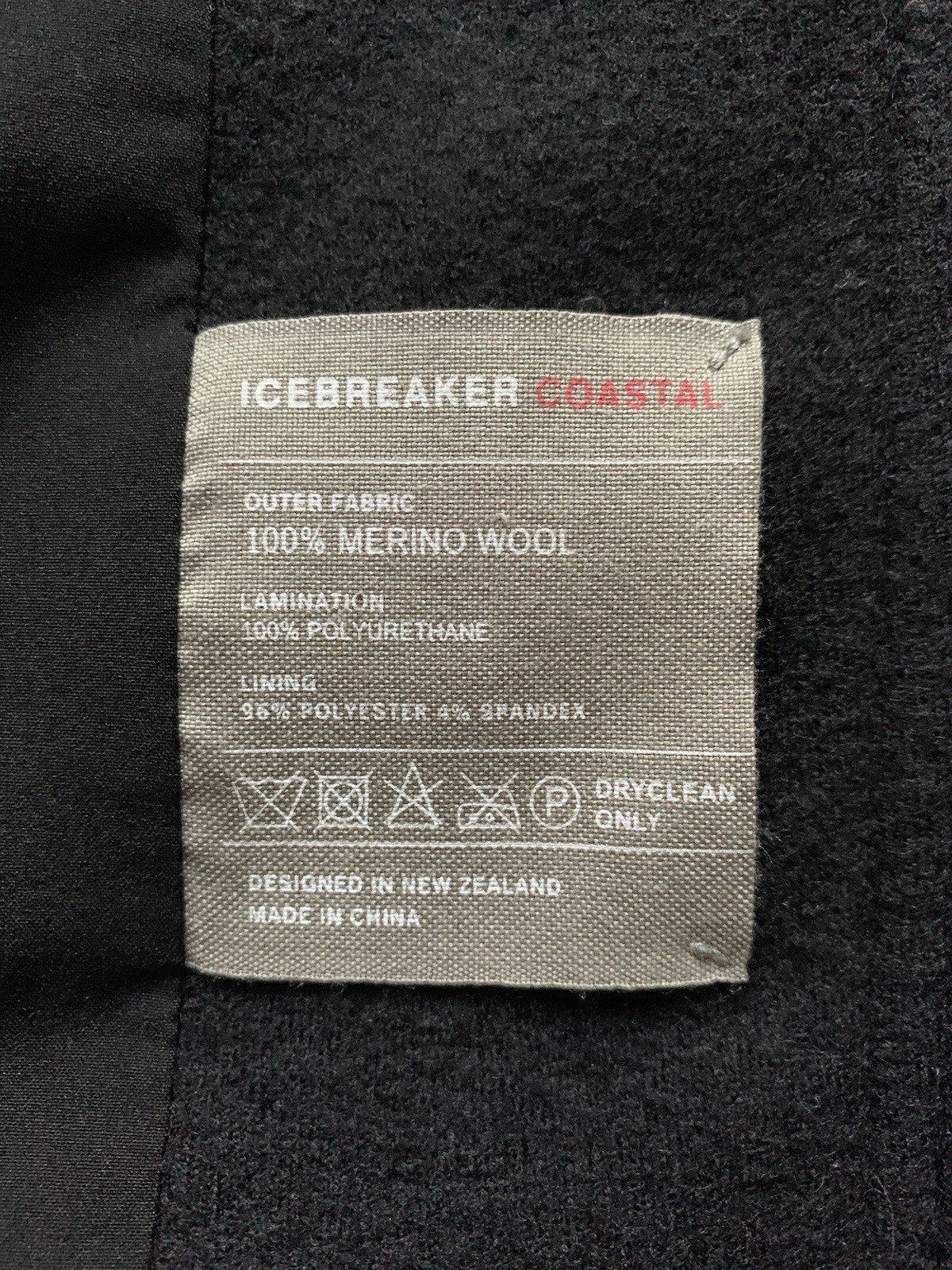 Icebreaker Coastal 100% Merino Wool Full Zip Jacket Black M. EUC | eBay