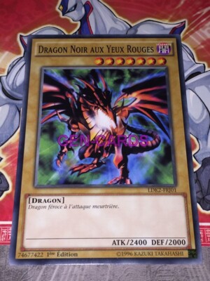 Carte Yu Gi Oh DRAGON NOIR AUX YEUX ROUGES LDK2-FRJ01 | eBay
