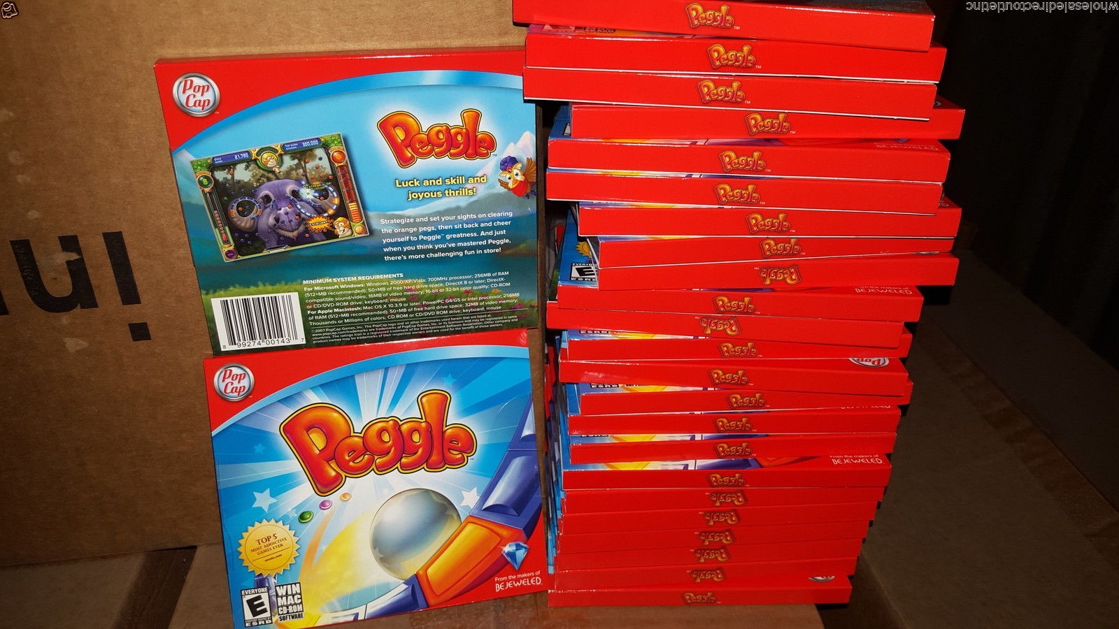 Huge Lot 200 Pop Cap Peggle Win Mac CD-Rom Software From makers of ...