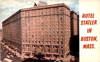 HOTEL STATLER, BOSTON, MASS, Souvenir Corp. of America, Brook Postcard ...