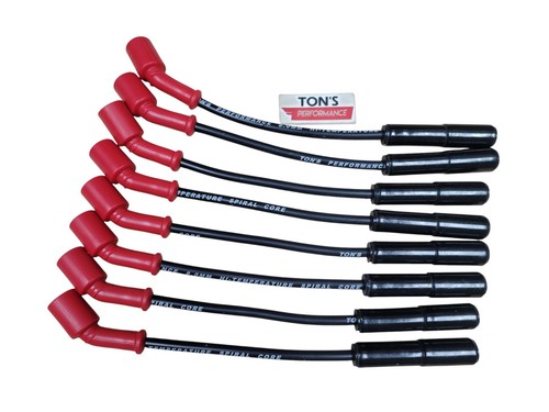 12" Tons Black Ceramic LS LT High Performance Spark Plug Wire Set Gen V ...