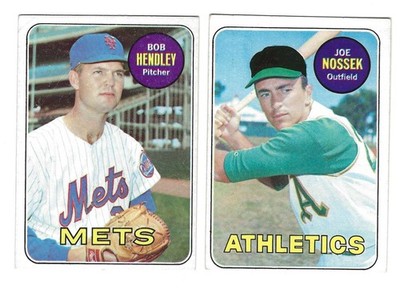 Lot of two 1969 Topps - Joe Nossek, #143, Bob Hendley, #144 | eBay