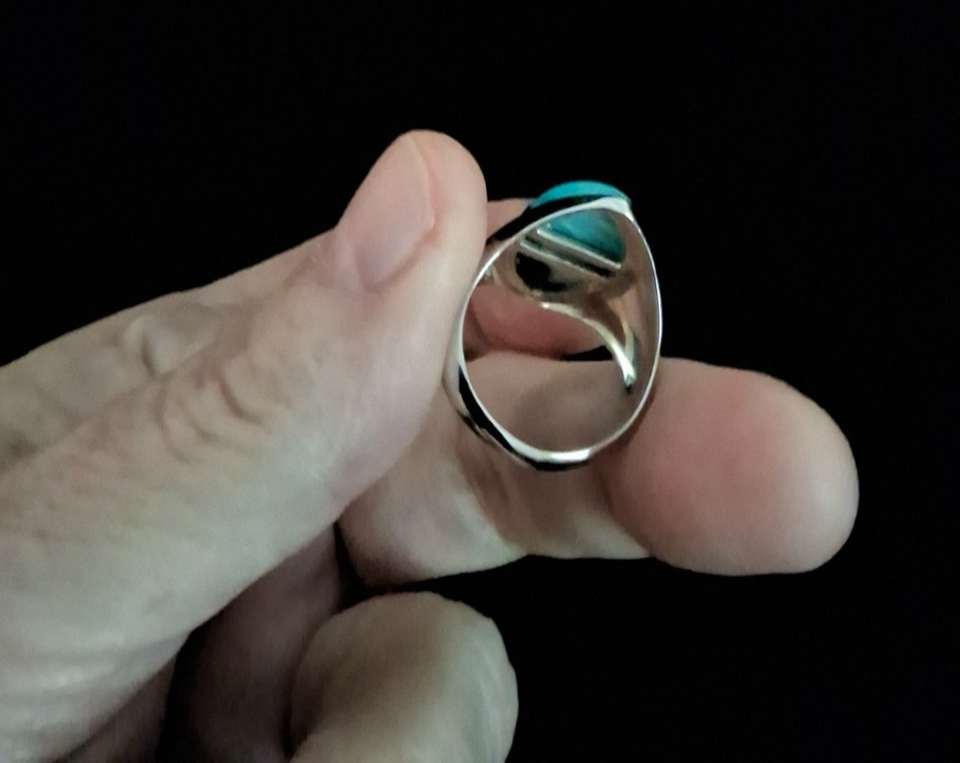 Generation Gems Turquoise & White Buffalo S/S Ring - Size 8 - NIB | eBay