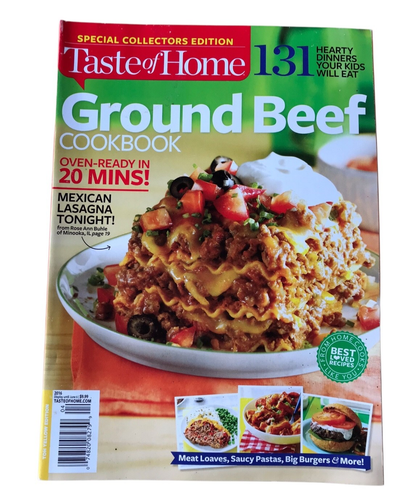 Taste of Home Magazine Special Collectors Edition Ground Beef Cookbook ...