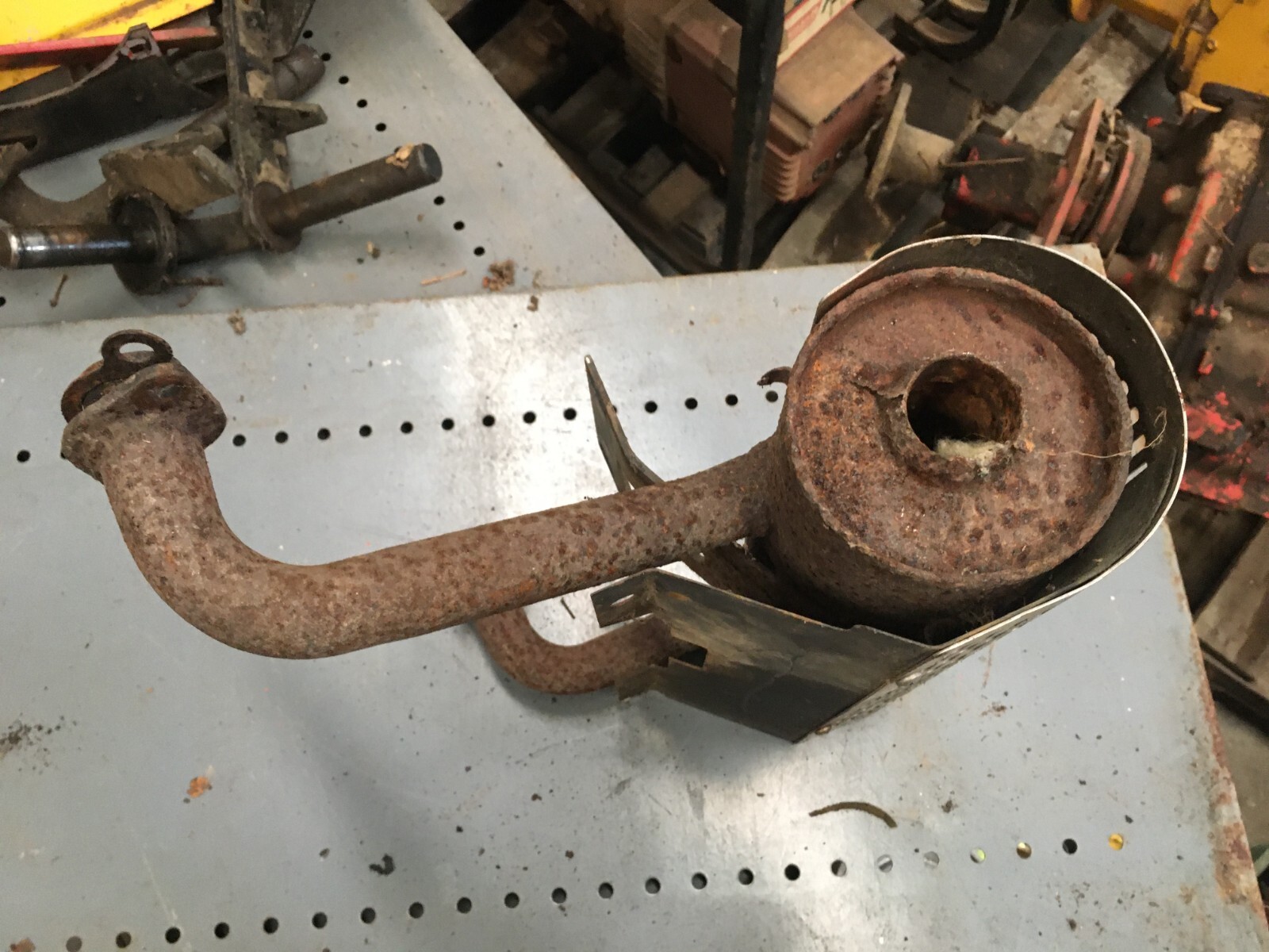 Wheel Horse 416H 520H Garden Tractor Muffler Heat Shield Onan P220 P218 ...