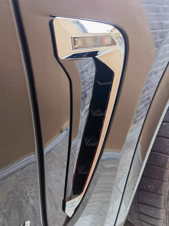 2X SIDE WING FENDER TRIMS SILVER AIR FLOW VENTS FOR 2014-2018 BMW X5 ...