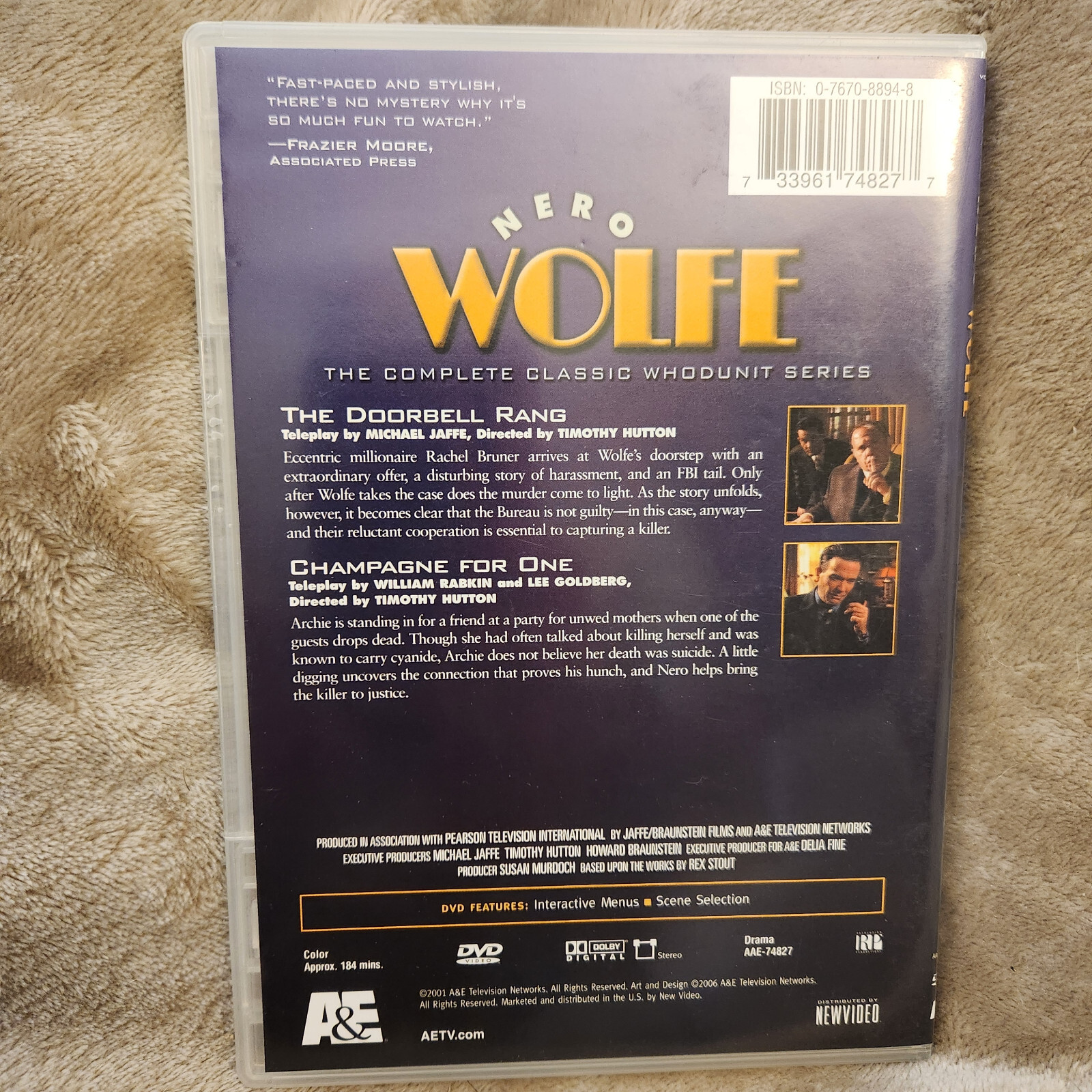 Nero Wolfe The Complete Classic Whodunit Series A&E -Replacement DVDs ...