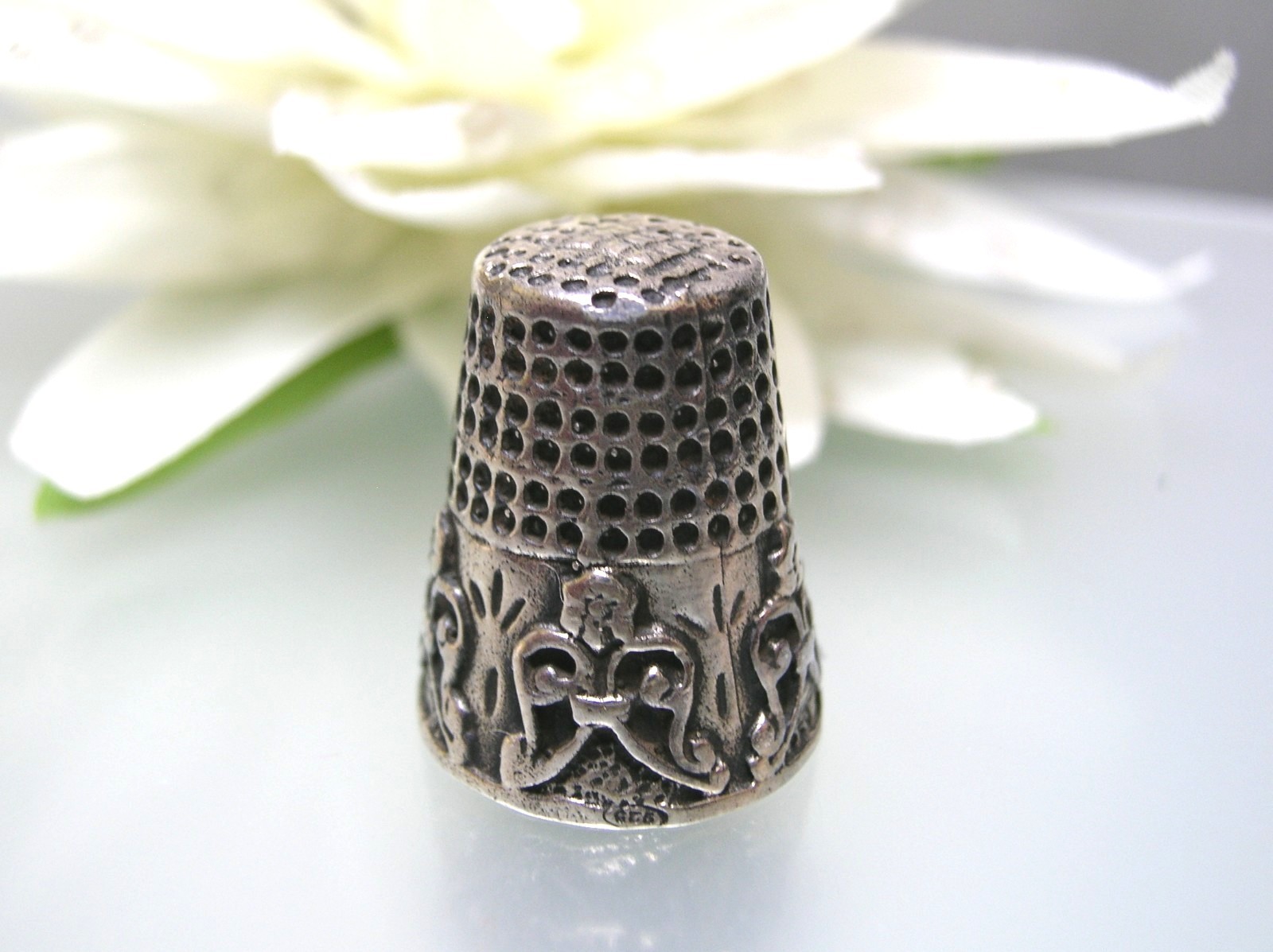 Vintage Handmade 925 Sterling Silver Thimble antique design, 6.3 gram ...