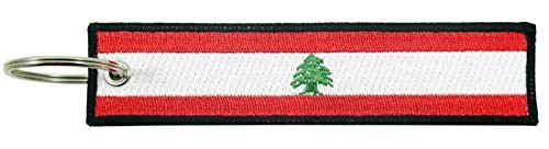 Luso Aviation Lebanon Flag Key Chain, 100% Embroidered 703709918255| eBay