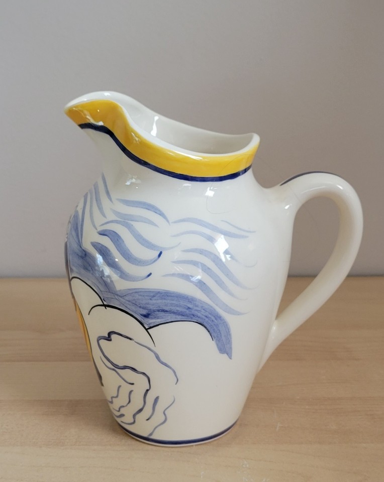 Vintage Henriot Quimper Hand Painted Jug Creamer Pitcher | eBay