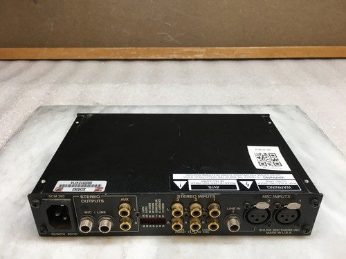 Shure SCM262 4-Ch Line RCA Stereo & Microphone XLR Mixer | eBay