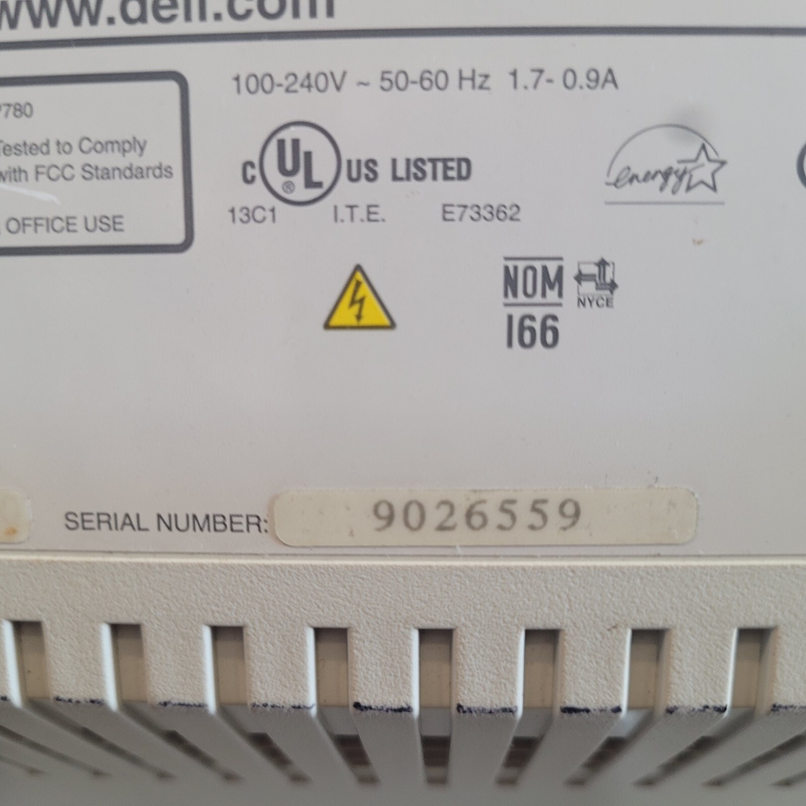 Dell Trinitron UltraScan P780 17" CRT Computer Monitor Vintage 2000 ...