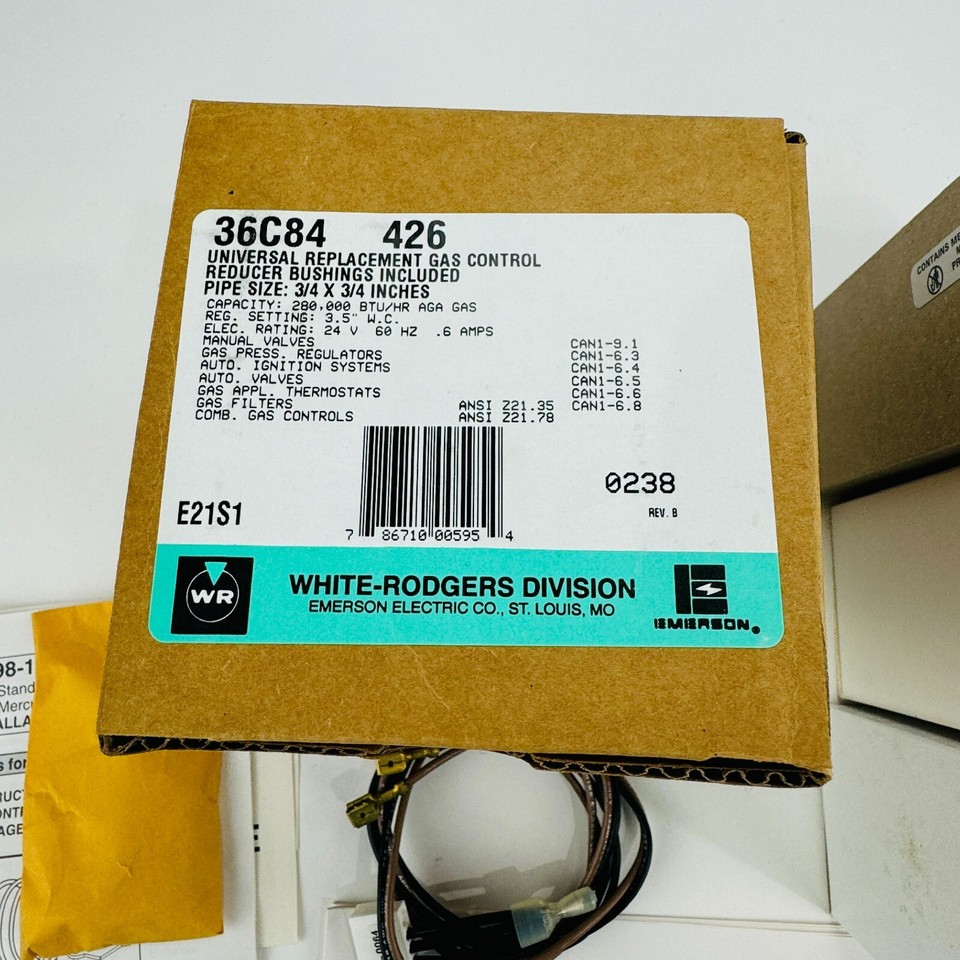 White Rodgers Retrofit Package (21D18-3) 5 PARTS = 36C84-426 + 3098-134 ...