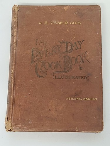 Antique 1892 Everyday Cook Book Illustrated Miss E Neill Recipe ...