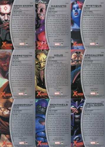 X-Men Archives Nemesis Chase Card Set N1 thru N9 | eBay