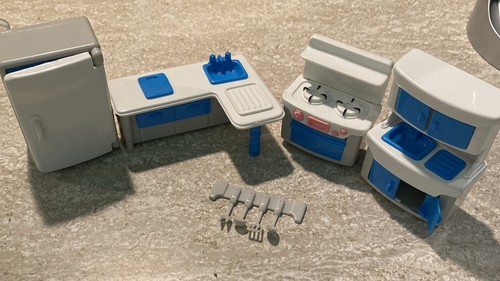 Vtg Toys R Us KITCHEN ROOM 2 Piece” MY SWEET HOME" Miniature Dollhouse ...