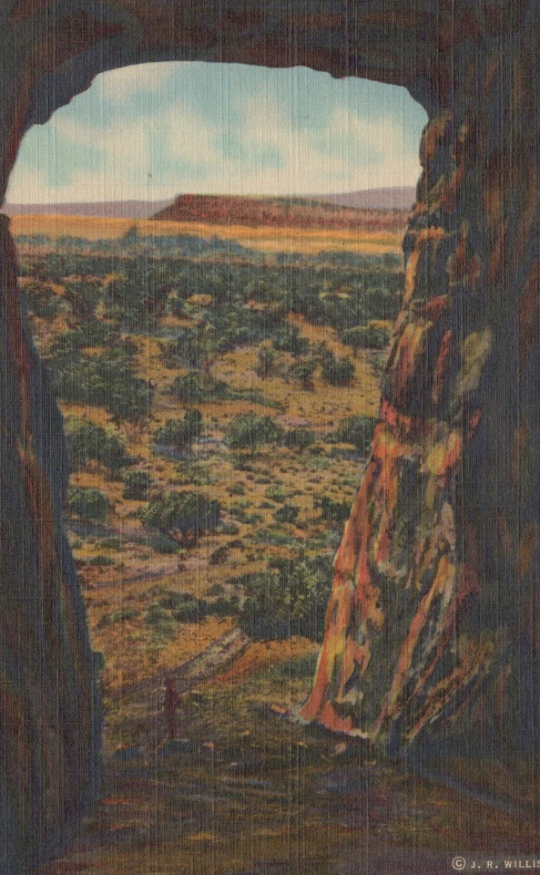 Kit Carson's Cave Mammoth Cave Gallup New Mexico Vintage Linen Postcard ...