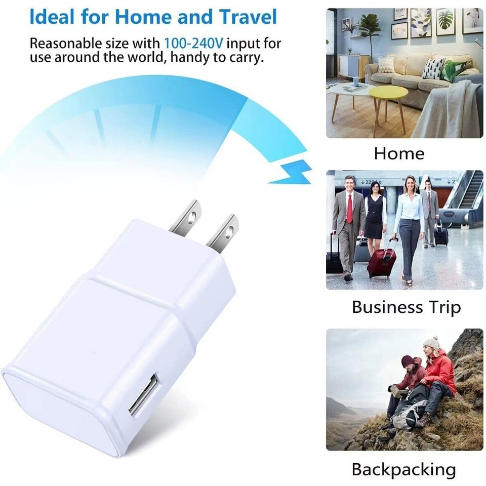 For Samsung S10 Note10 S8 S9 Plus 15W Adapter Fast Wall Charger Type-C ...