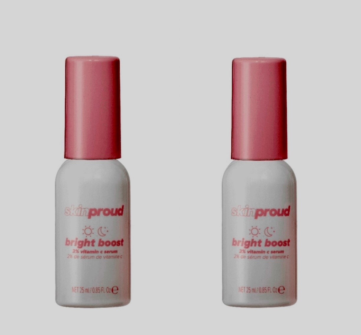 SKIN PROUD (2-PACK!) Bright Boost Serum W/Hyaluronic Acid, Vitamin C ...