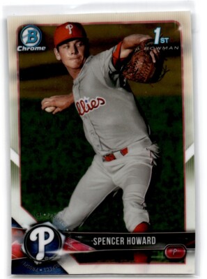 2018 Bowman Chrome Prospects Spencer Howard Philadelphia Phillies # ...