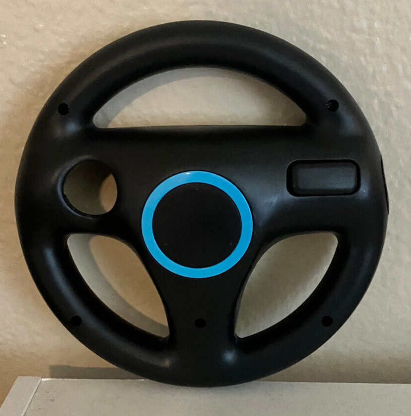 Nintendo Wii Remote Black Wheel for Mario Kart | WORKING and TESTED ...