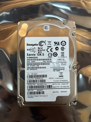 SEAGATE ST9600205SS 2.5in 600GB 10K SAS 6GB/S Power On Hours Less Than ...
