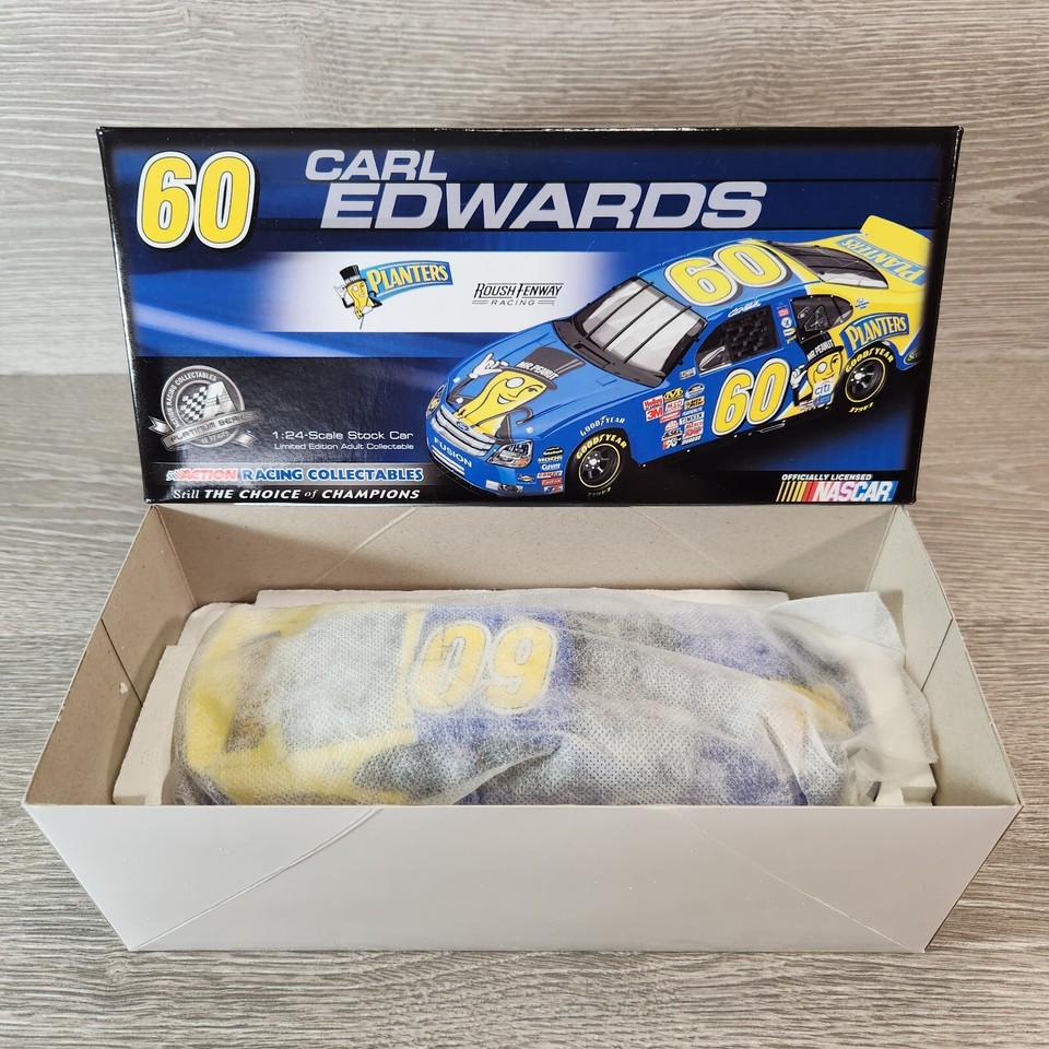 Action Racing CARL EDWARDS #60 Planters 2008 Ford Fusion 1 of 961 1:24 ...