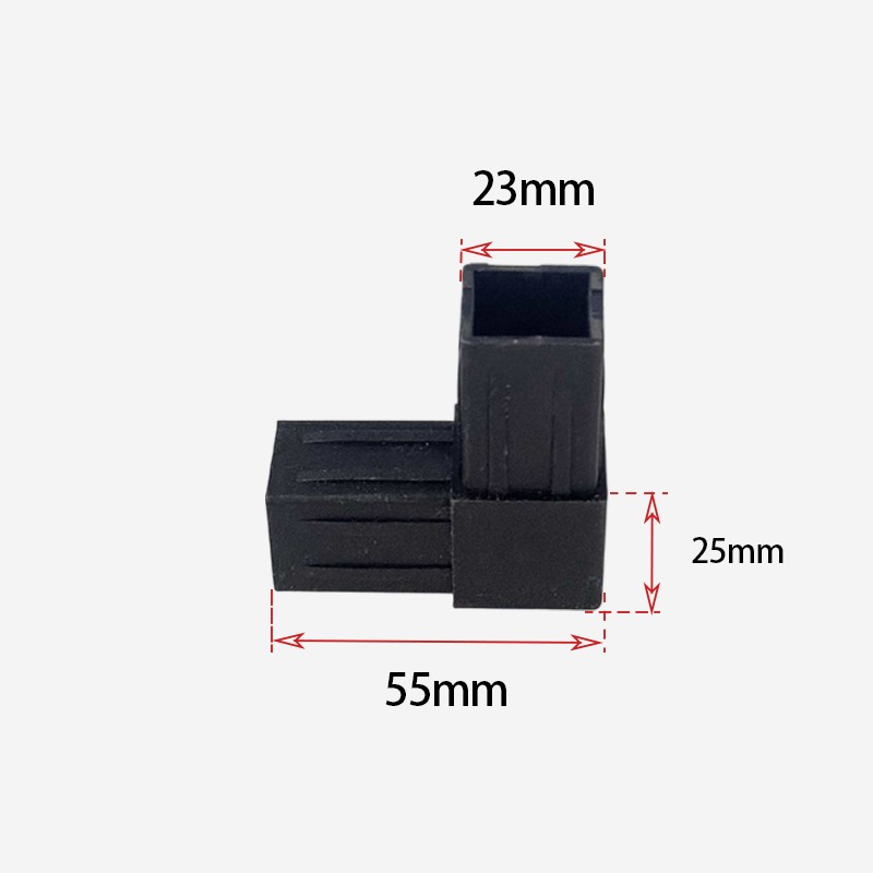 Square Tube Plastic Profiles Fitting Corner Connector Racking Fastener ...