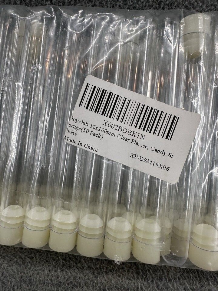 50PCS Plastic Clear Lab Test Tubes Vial Sample Container Bottle | eBay