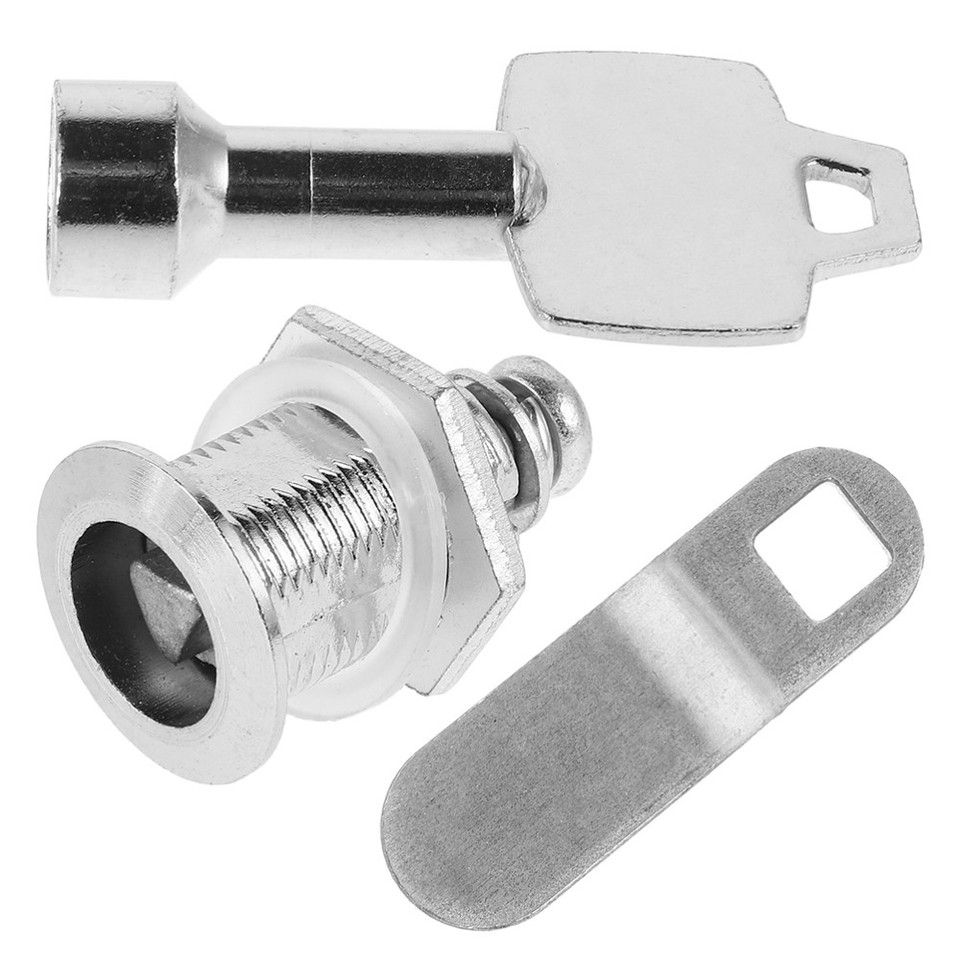 Trash Can Lock Key Lid Trashcan Triangle Bin Garbage Locks Outdoor | eBay