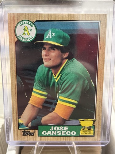 1987 Topps Jose Canseco All-Star Rookie Cup Oakland Athletics #620 NM ...