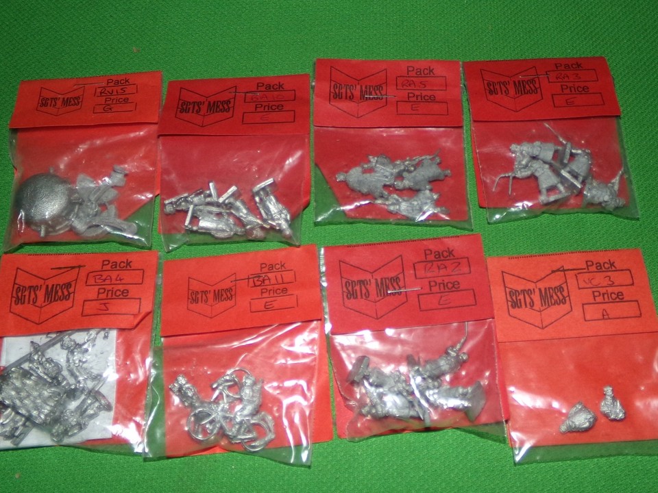 Sgts Mess Metal 20mm WW2 Figures x 37 Packs | eBay