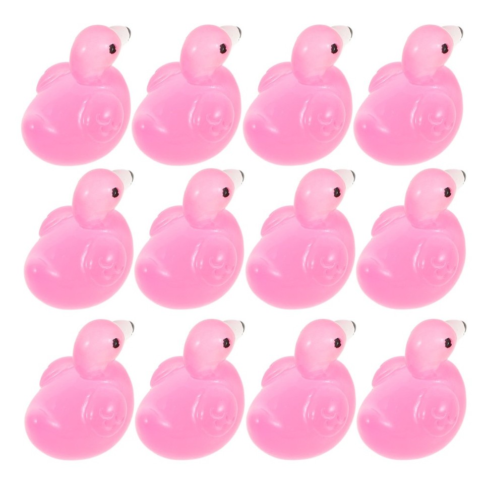 50 Pcs Mini Flamingo Figurines Small Pink Flamingos for Yard Cake ...
