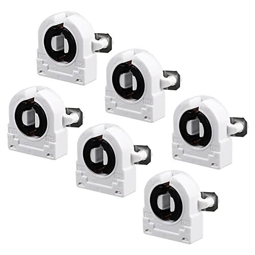 6 Pcs Fluorescent Light Holder T8 Lamp Socket G13 Base Nonshunted ...