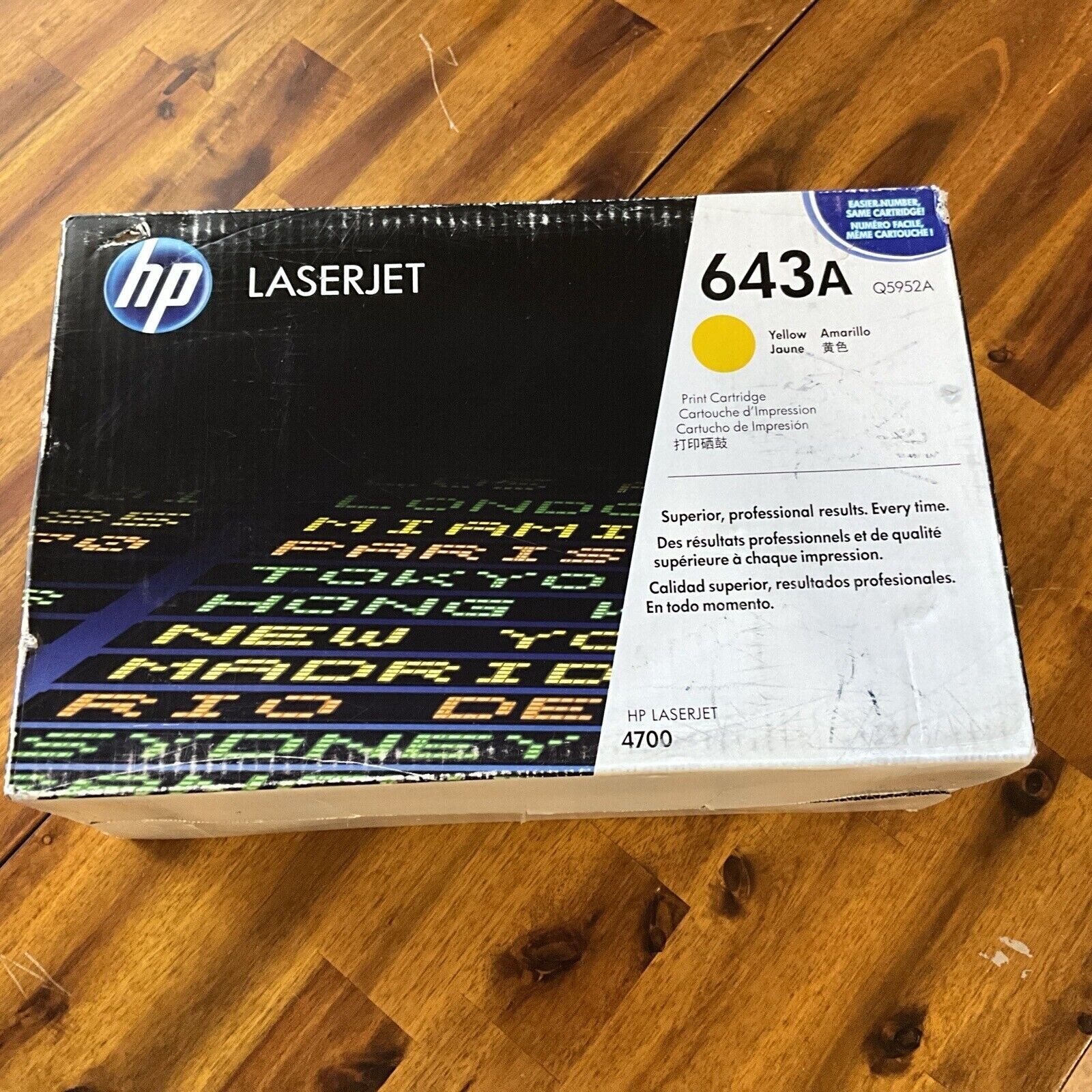 Genuine HP LaserJet 643A Yellow Toner Q5952A Print Cartridge Sealed Ex ...