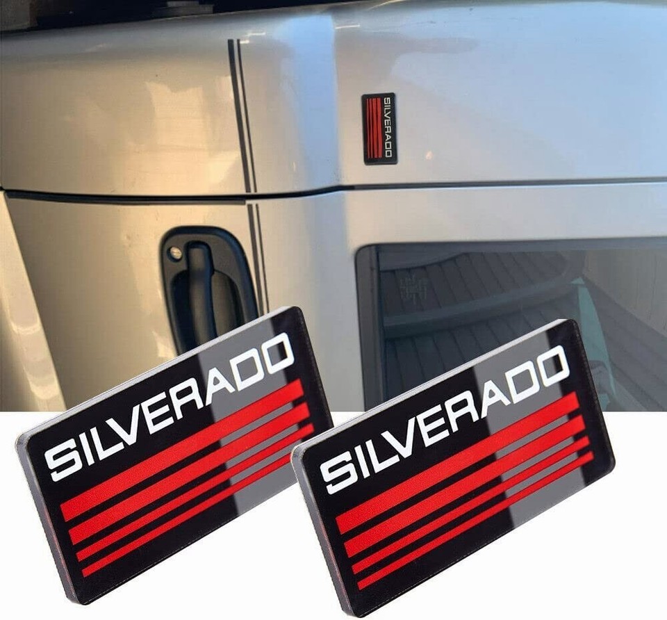 Pair Set Silverado Cab Emblem Side Roof for 88 89 90 91 Suburban Tahoe ...