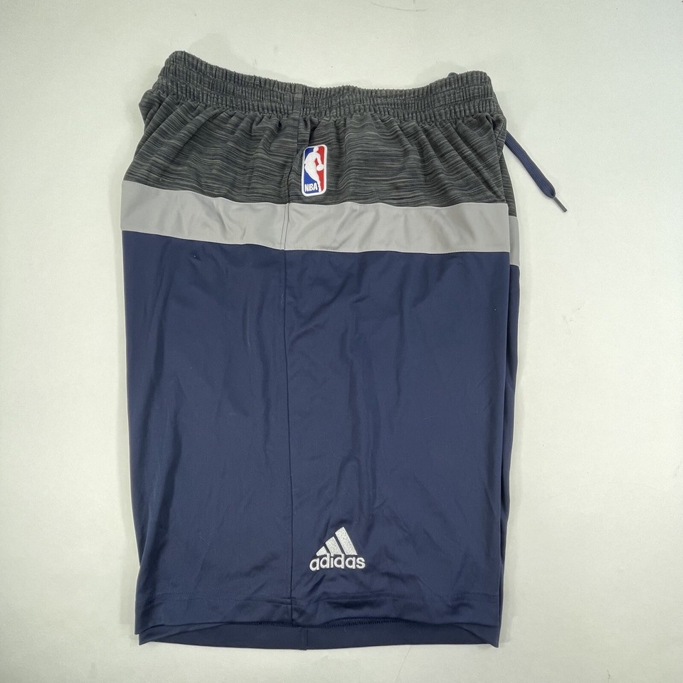 Adidas Utah Jazz Shorts Mens XL Gray/Blue Color Block NBA Basketball | eBay