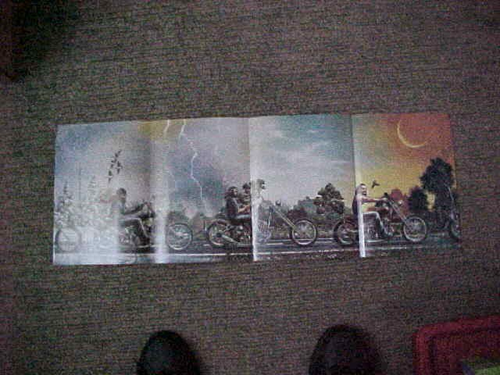 Easyriders Centerfold David Mann Poster 4 page | eBay
