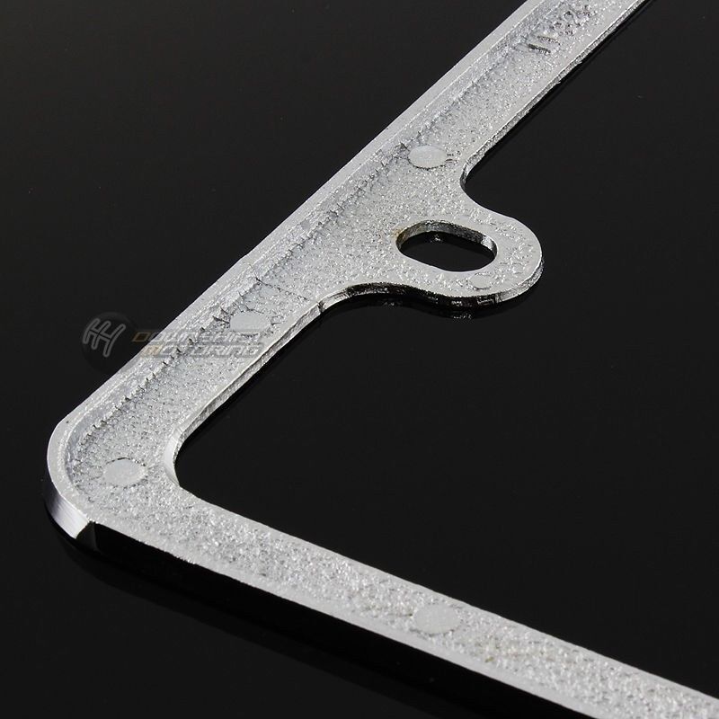 Mazda Mazda3 Chrome Plated Brass License Plate Frame with 2 Black Caps ...