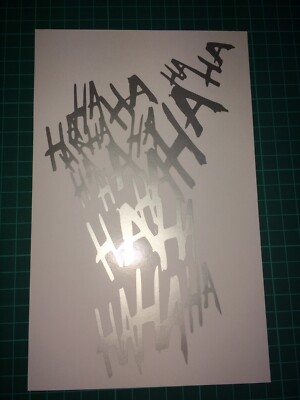 Joker HAHAHA Stickers Decals Helmet Tank Car Motorbike 215x130mm Gloss ...