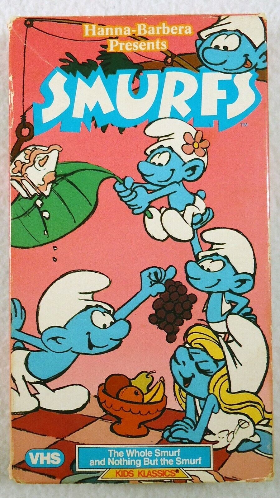 Smurfs VHS Whole Smurf Man in the Moon 2 Episode Hanna Barbera Presents ...