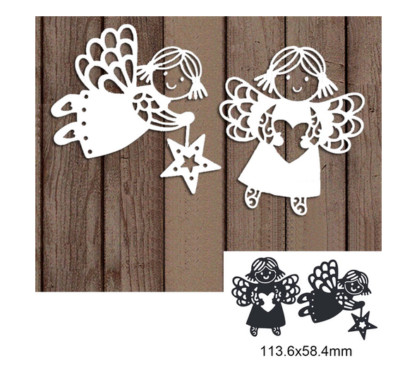 Angel Metal Cutting Dies Scrapbooking Album Paper Cards Cut Embossing ...