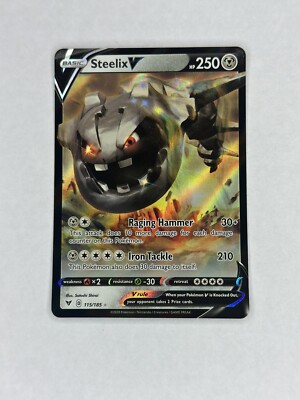 Pokemon Steelix V 115/185 Vivid Voltage Ultra Rare Holo Near Mint | eBay